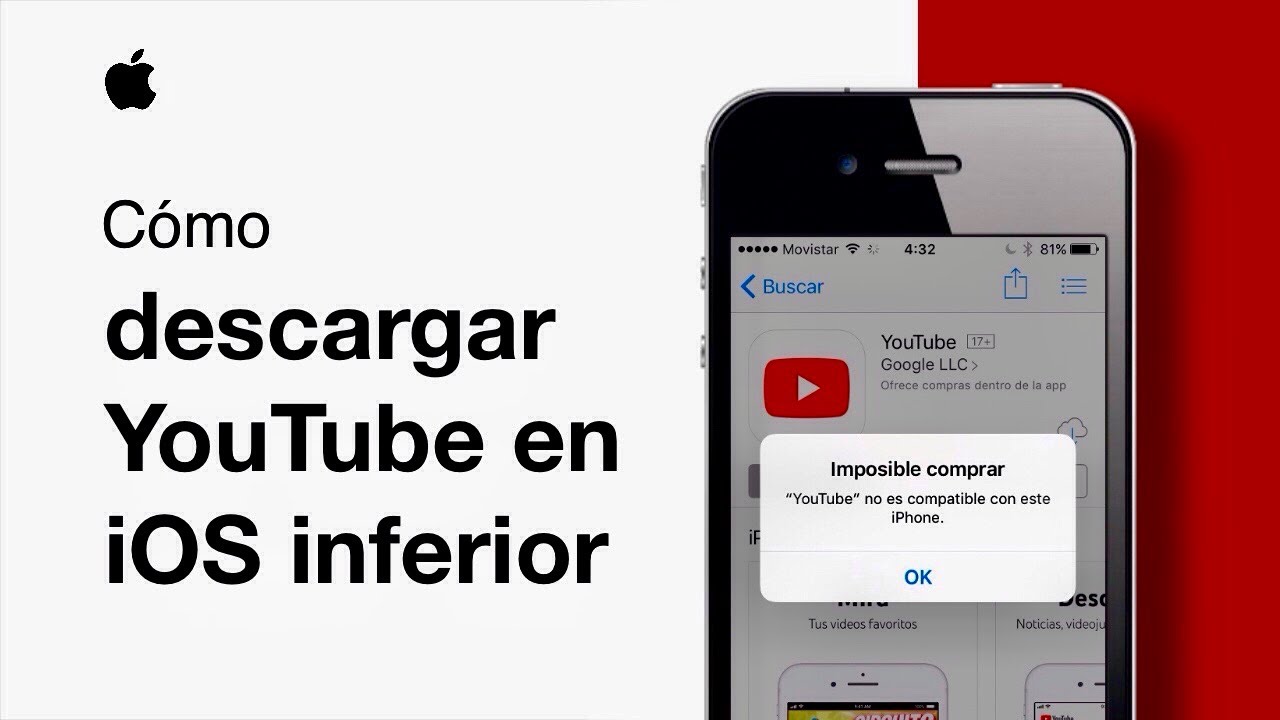 Cómo descargar Youtube en iPad si no es compatible